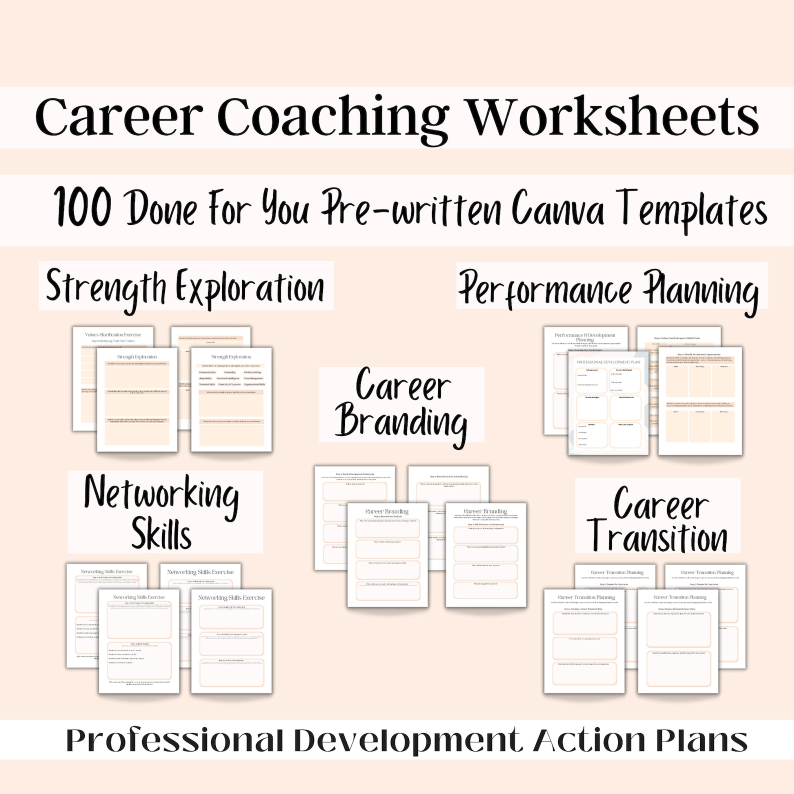 Career Coaching Templates, Career Change Workbook, Life Coaching Bundle ...