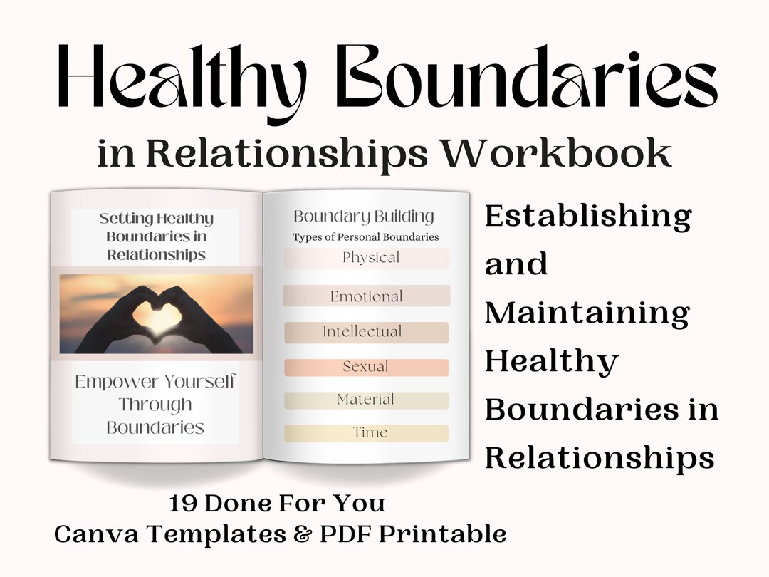 Boundary Building Relationship Workbook, Couples Therapy Worksheets ...