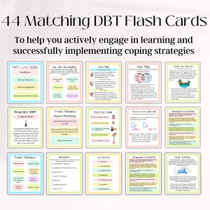 DBT Cheat Sheet, DBT Skills, Dbt Flash Cards for Teens and Adults, DBT ...