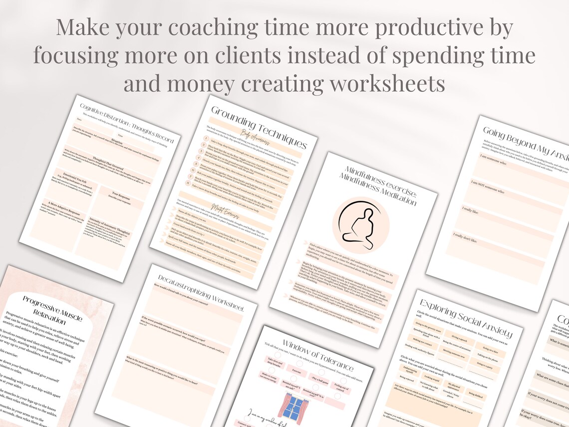 Anxiety Coping Skills Workbook Anxiety Worksheets for Teens - Etsy