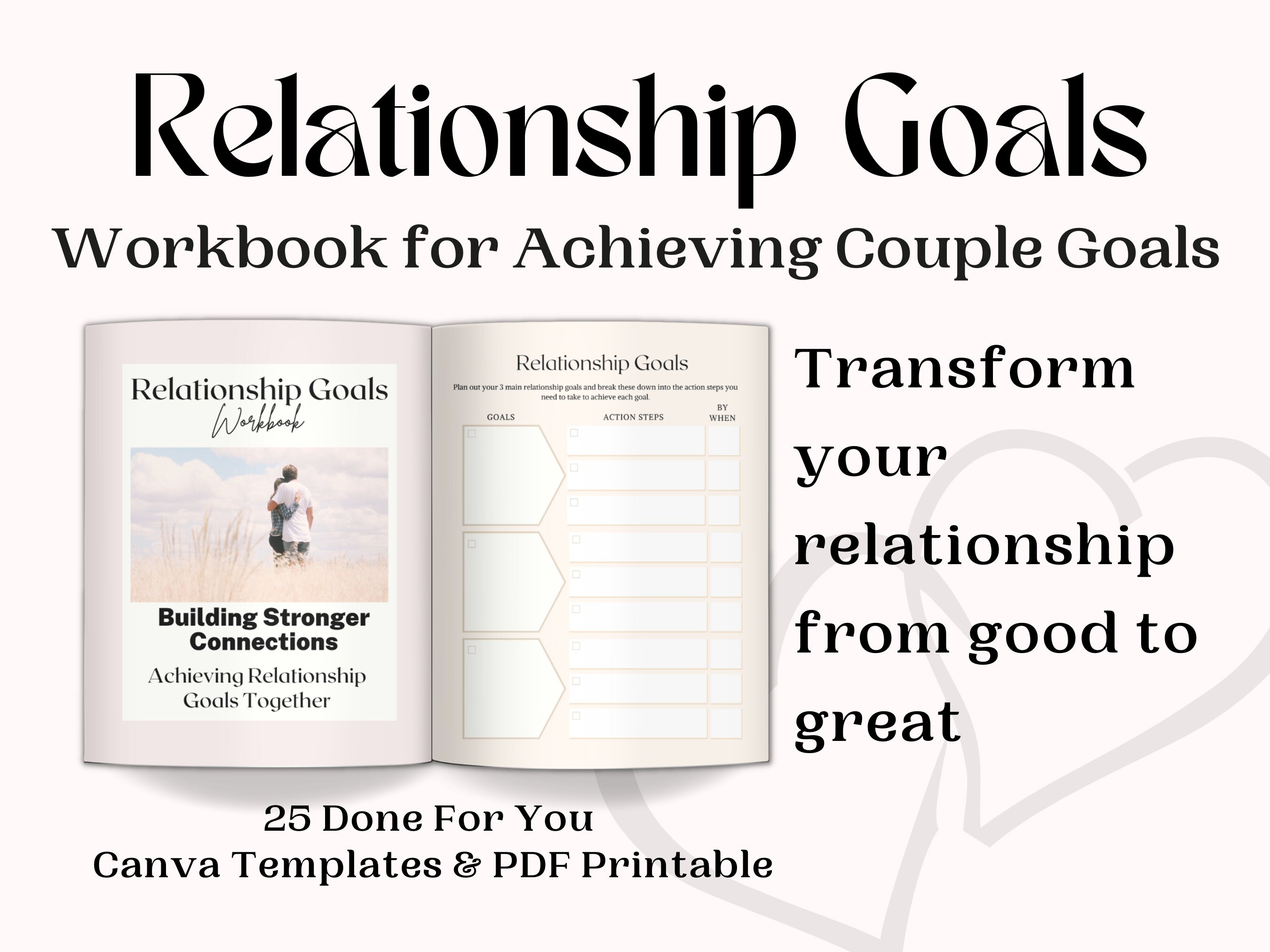 Relationship Workbook Couples Therapy Worksheets Couple - Etsy