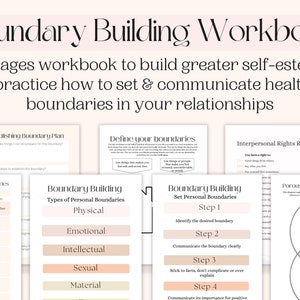 Boundary Building Skill Coaching Worksheets, Relationship Communication ...