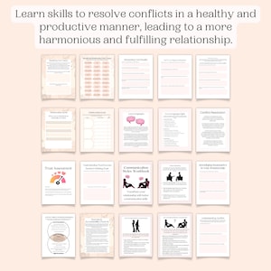 Relationship Worksheets Bundle, Couples Therapy Worksheets, Couples ...