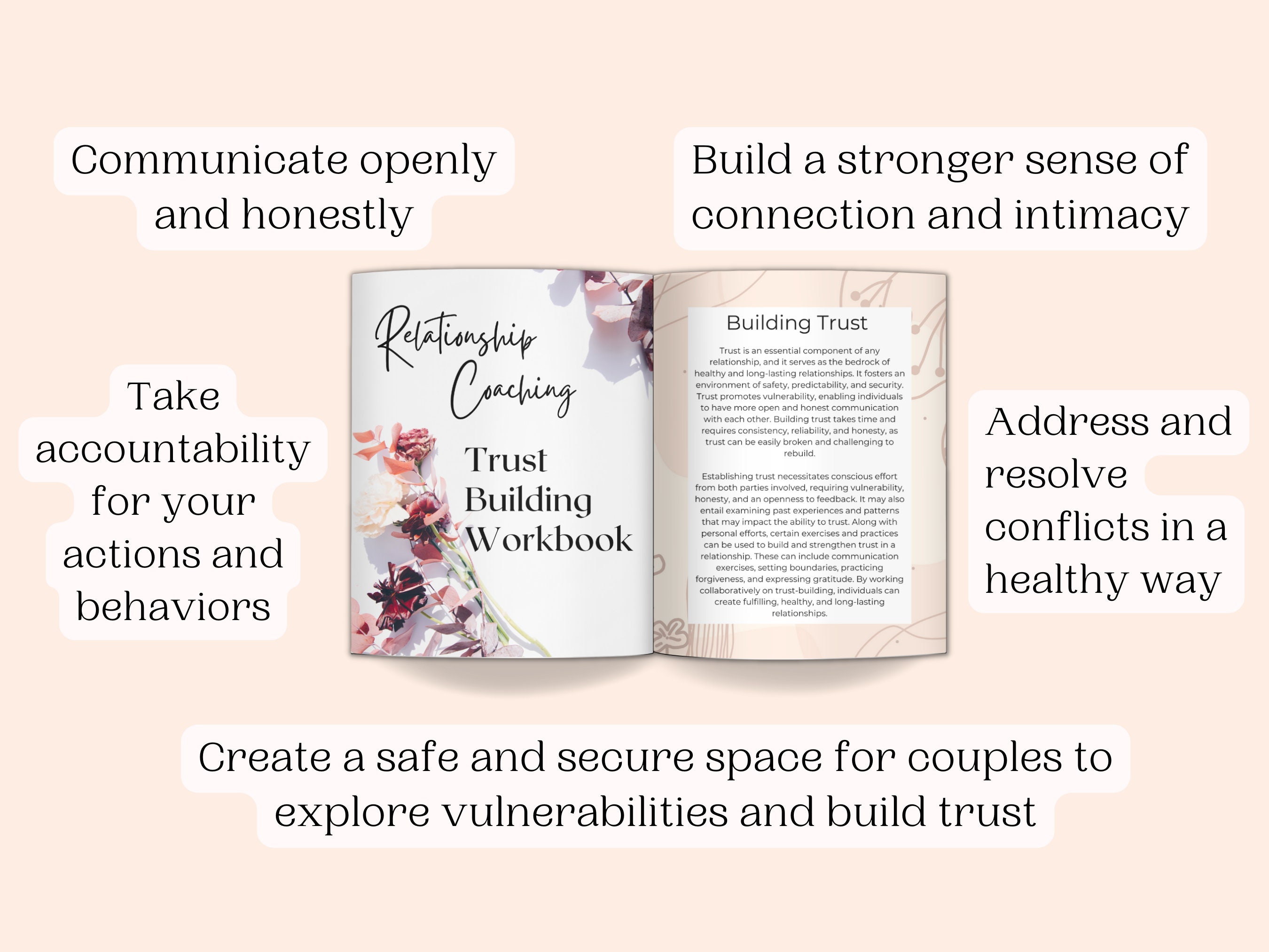 Relationship Worksheets, Couples Therapy Worksheets, Trust Building ...