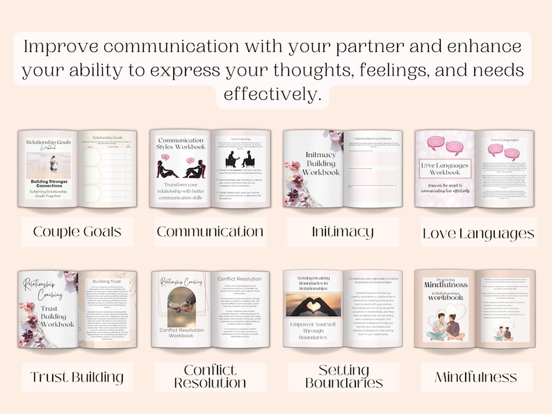 Relationship Worksheets Bundle Couples Therapy Worksheets - Etsy