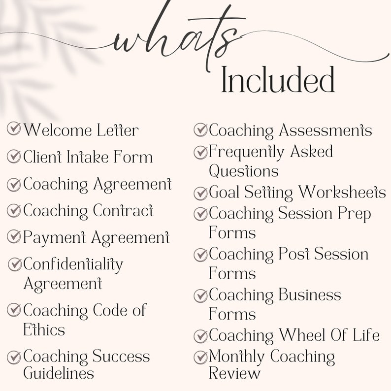 Coaching Intake Forms, Coaching Contract, Coaching Onboarding Templates ...