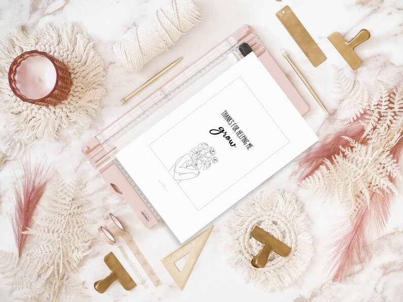 Digital Map for Download thanks for Helping Me Grow - Etsy