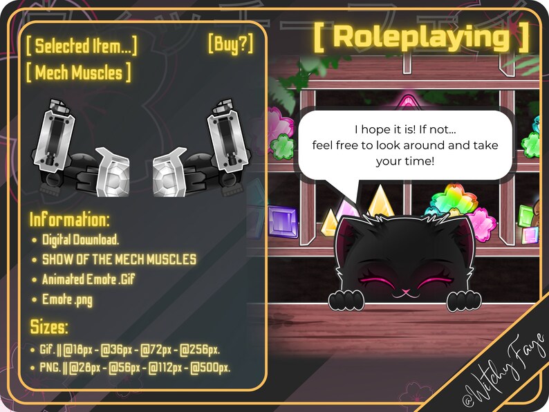 Show of the Mech Muscles! PNG Emote & Animated Emote. Also the Flipped ...