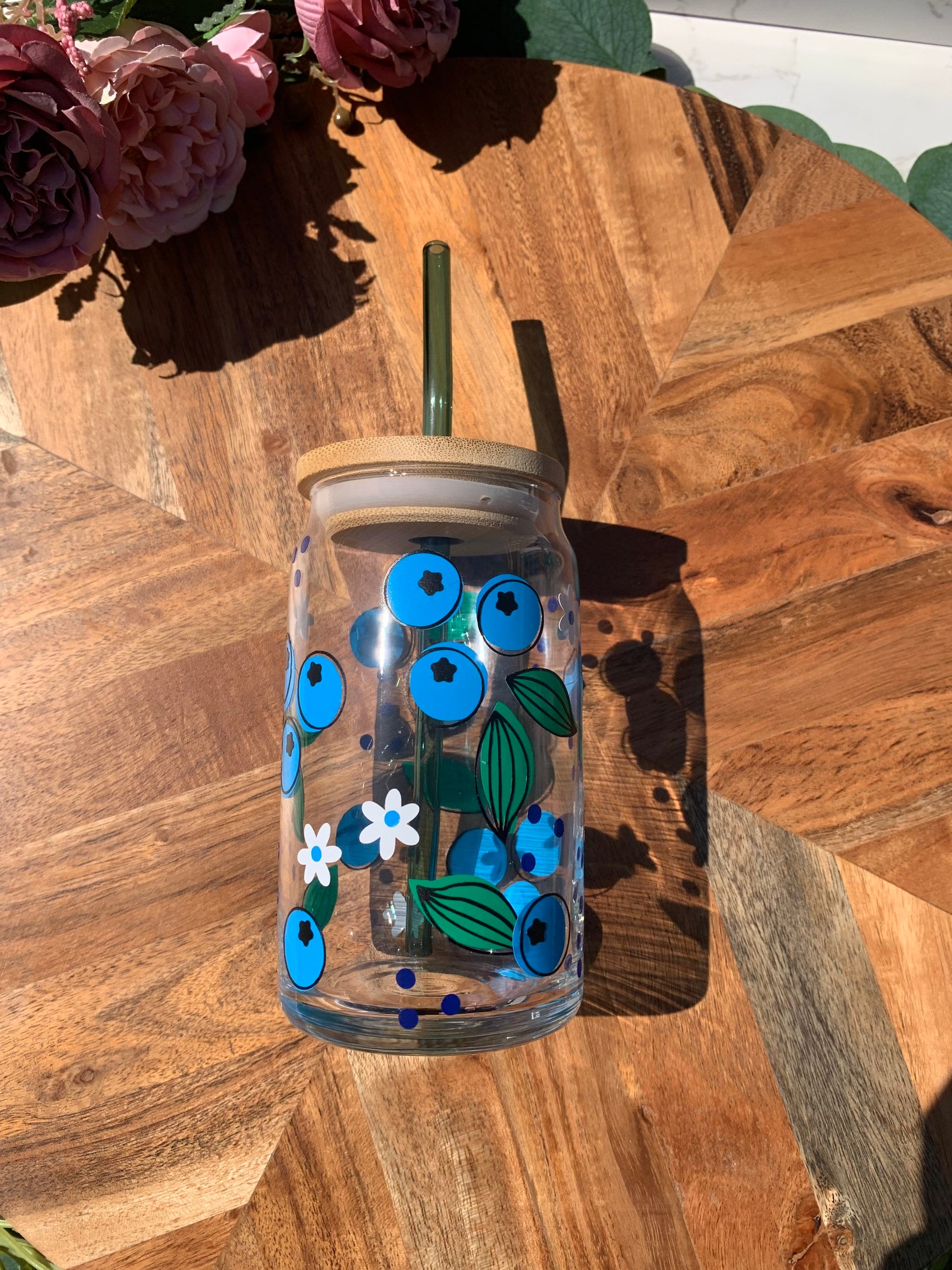 Boho Blueberry Beer Can Glass Beer Can Glass Beer Glass - Etsy