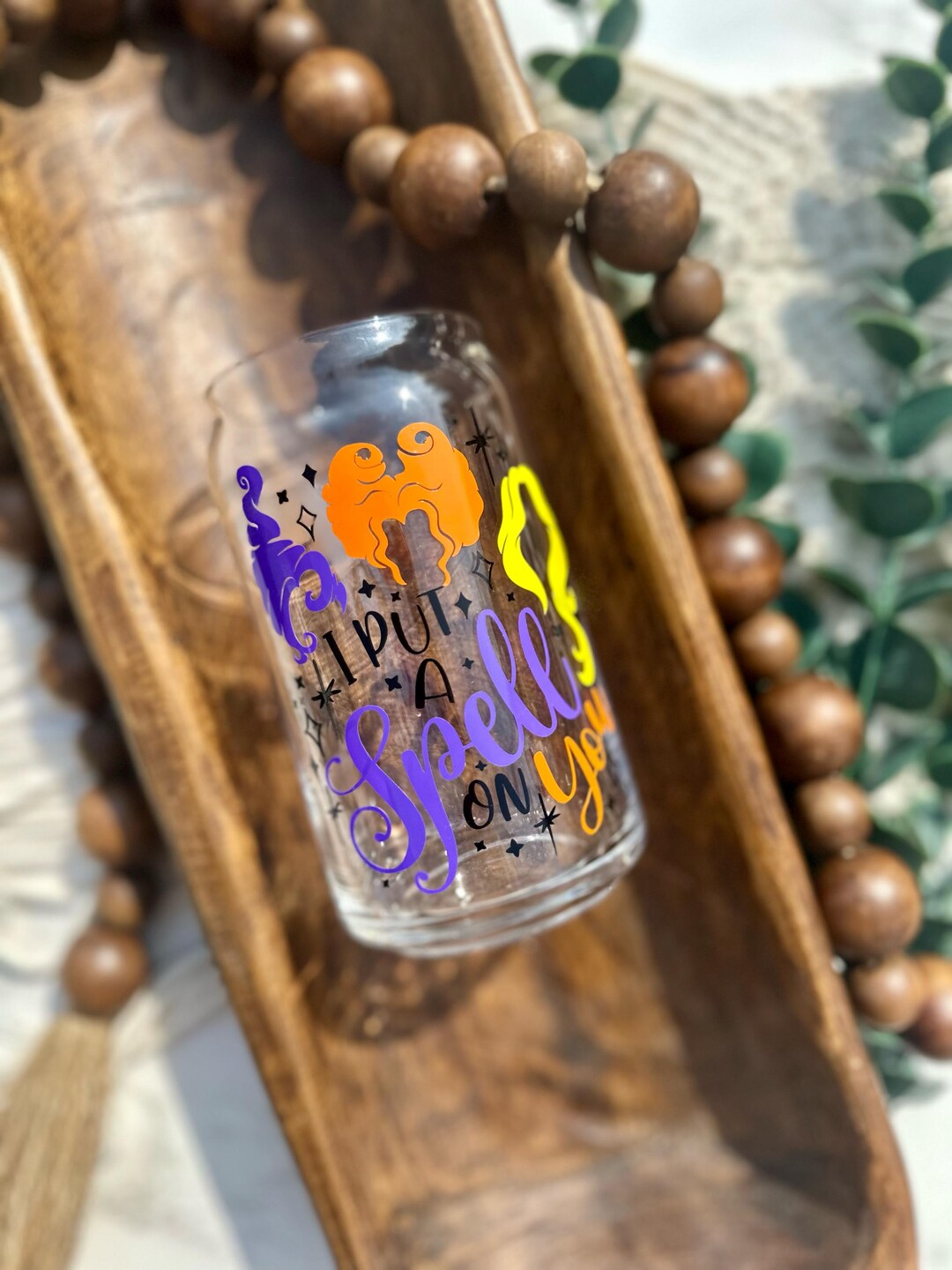 Hocus Pocus Beer Can Glass, Beer Glass, Halloween Beer Can Glass ...