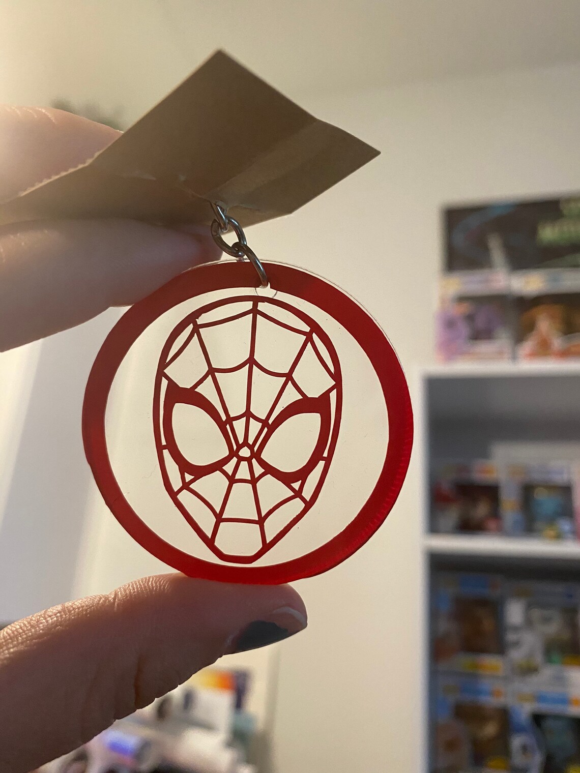 Spider-man & Spider Gwen Acrylic Keychains - Etsy Canada