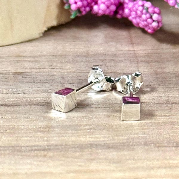 Cube Stud Earrings - Etsy