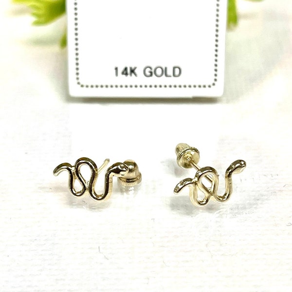 Snake Stud Earrings - Etsy
