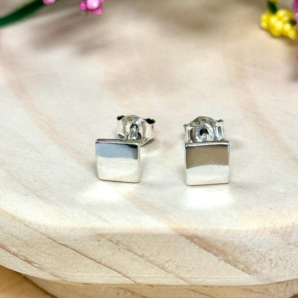 Square Stud Earring - Etsy