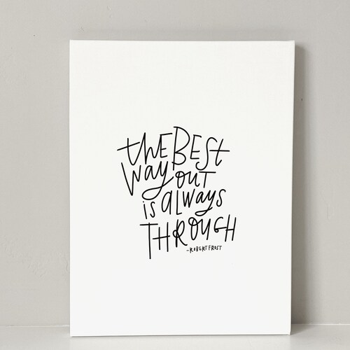 Printable Quote Wall Art Resilience: the Best Way Out is - Etsy