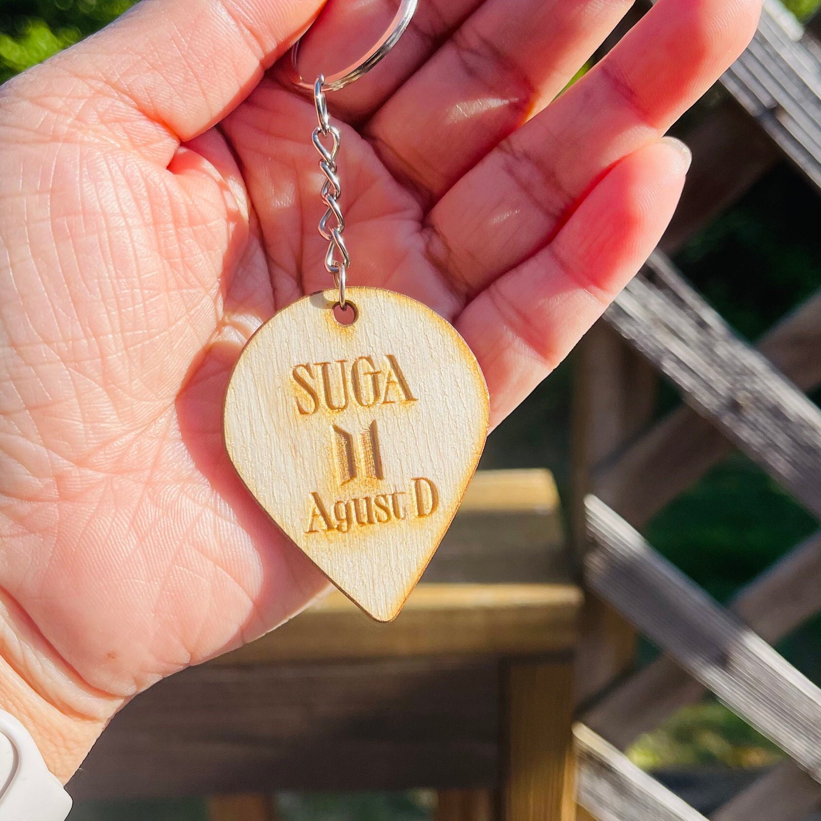 BTS Suga X Agust D D-day Tour Keychain - K-pop Keychain - Wood - Etsy