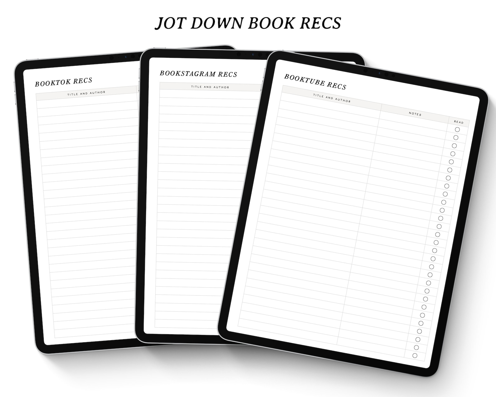 The Book Club Digital Reading Journal Book Reviews Reading Tracker for ...