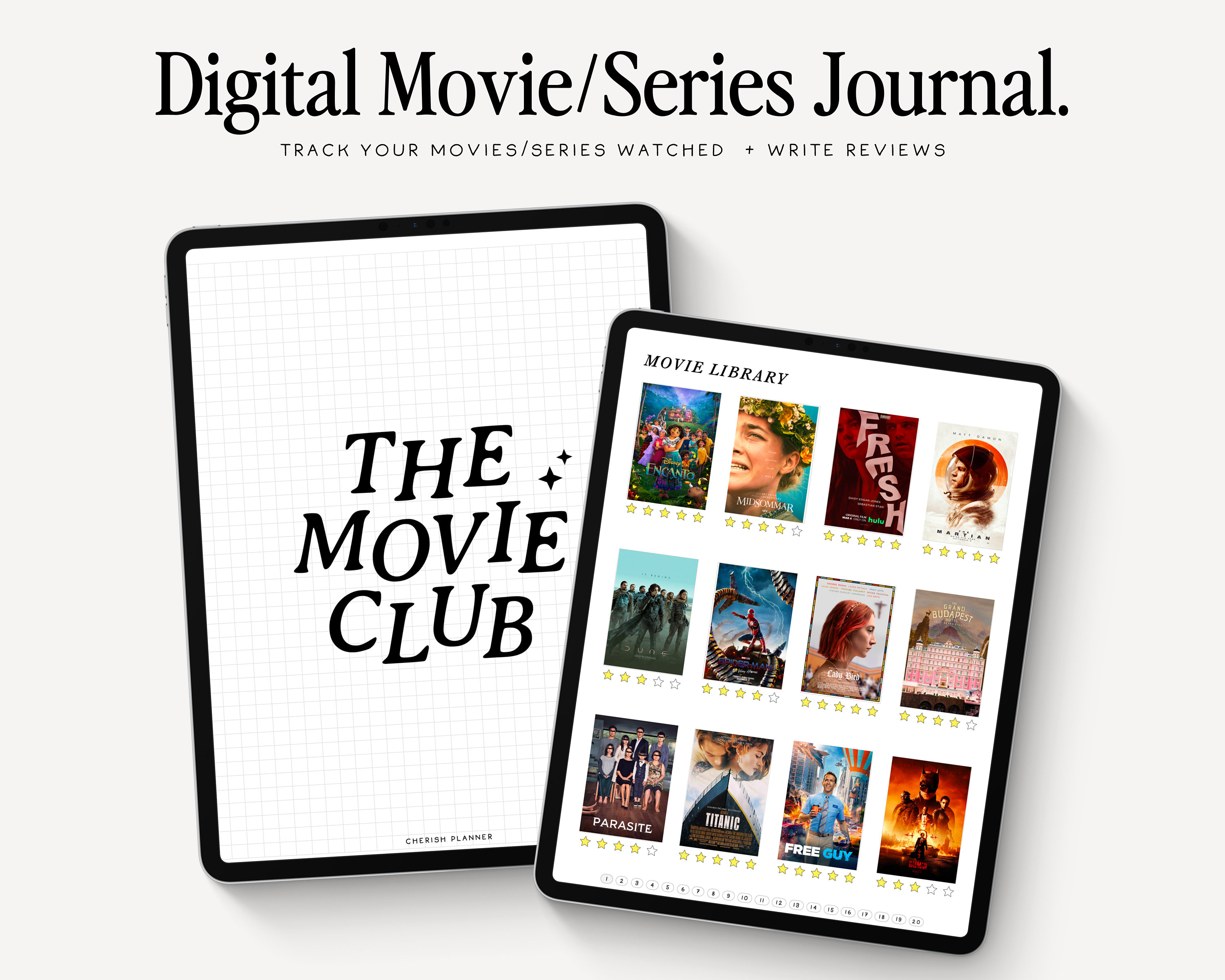 The Movie Club Digital Journal Movie/series Reviews Movie - Etsy