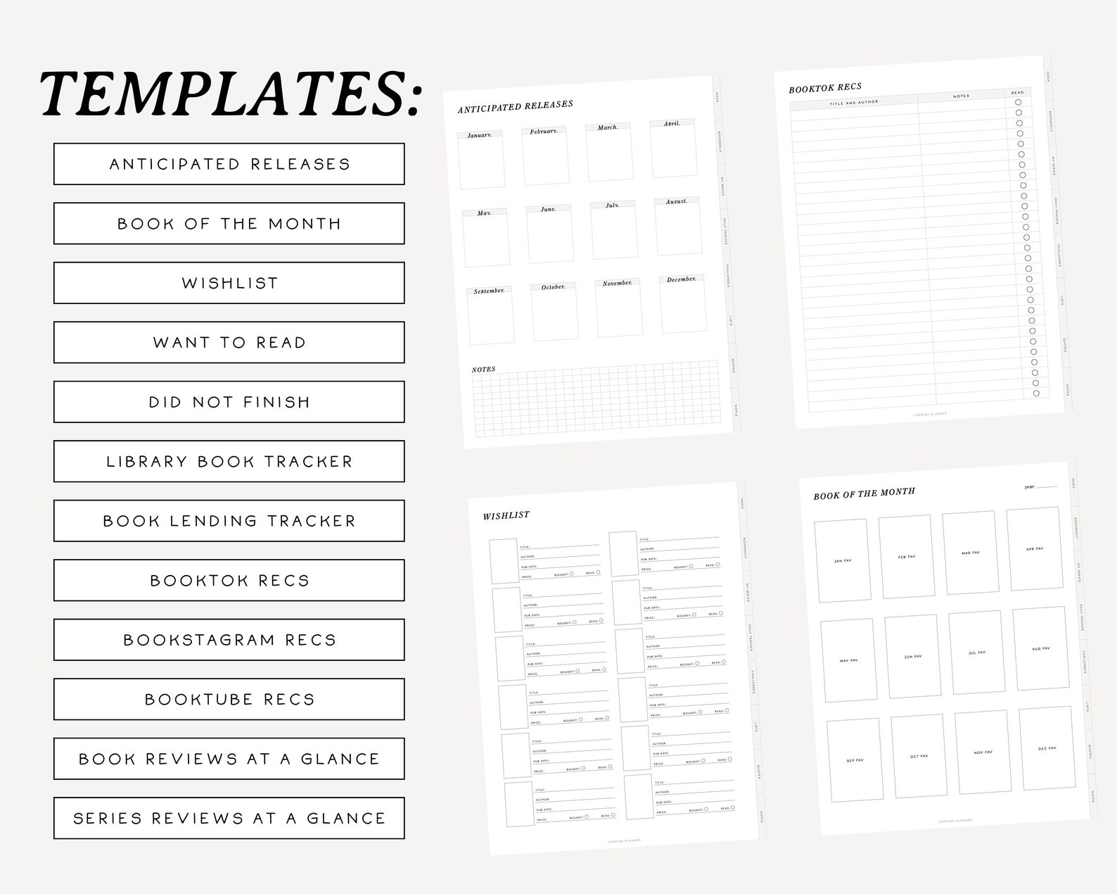 The Book Club Digital Reading Journal Book Reviews Reading Tracker for ...