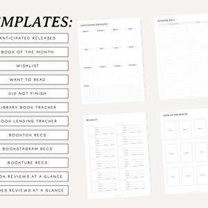 The Book Club Digital Reading Journal | Book Reviews | Reading Tracker ...