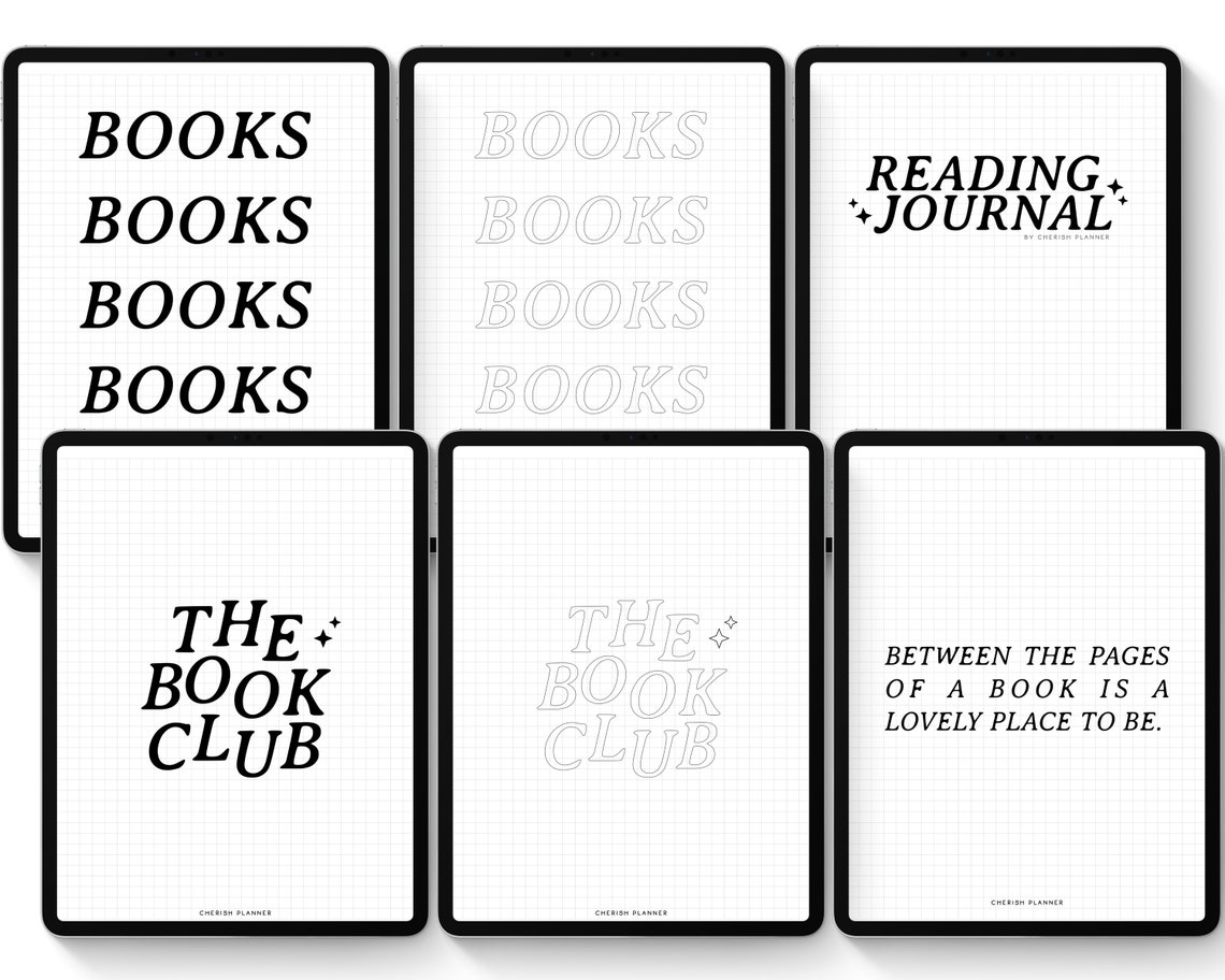 The Book Club Digital Reading Journal Book Reviews Reading - Etsy
