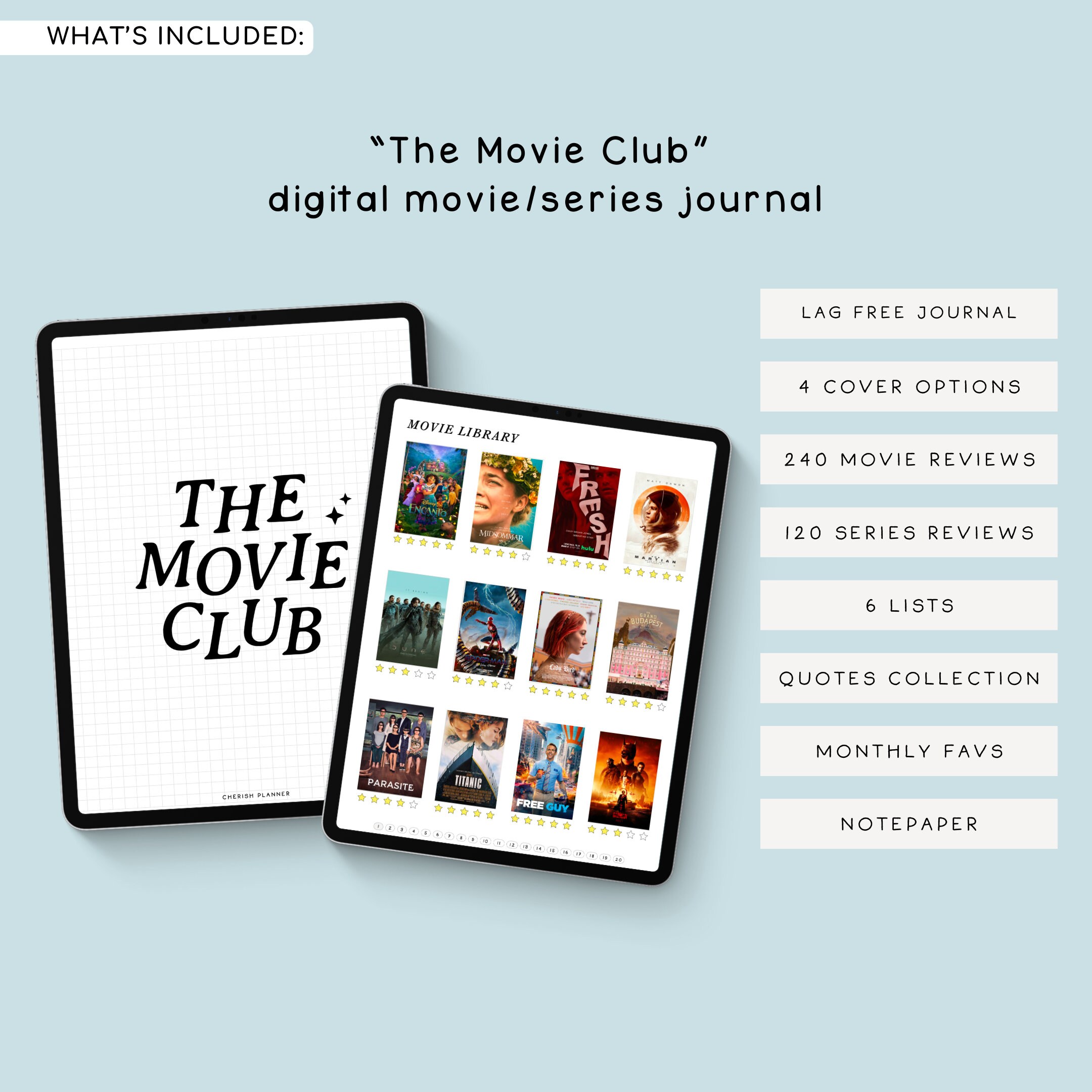 The Book Club + the Movie Club Digital Journals | Bundle | Reading ...