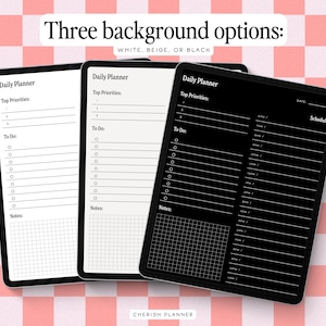Minimalist Daily Digital Planner | iPad Planner for Goodnotes and ...