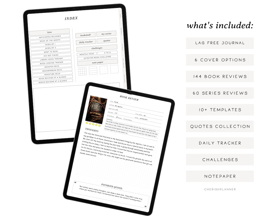 The Book Club Digital Reading Journal Book Reviews Reading - Etsy