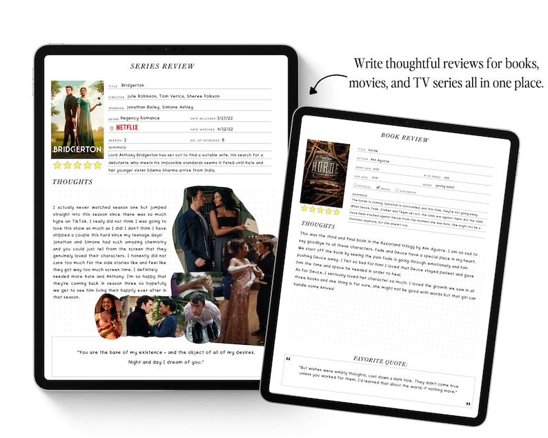 Digital Media Journal | Goodnotes Journal | iPad Journal | Book Reviews ...