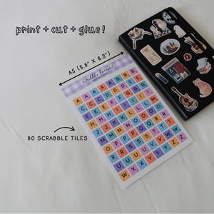 Printable Scrabble Letters | Digital Alphabet Letters for Junk ...
