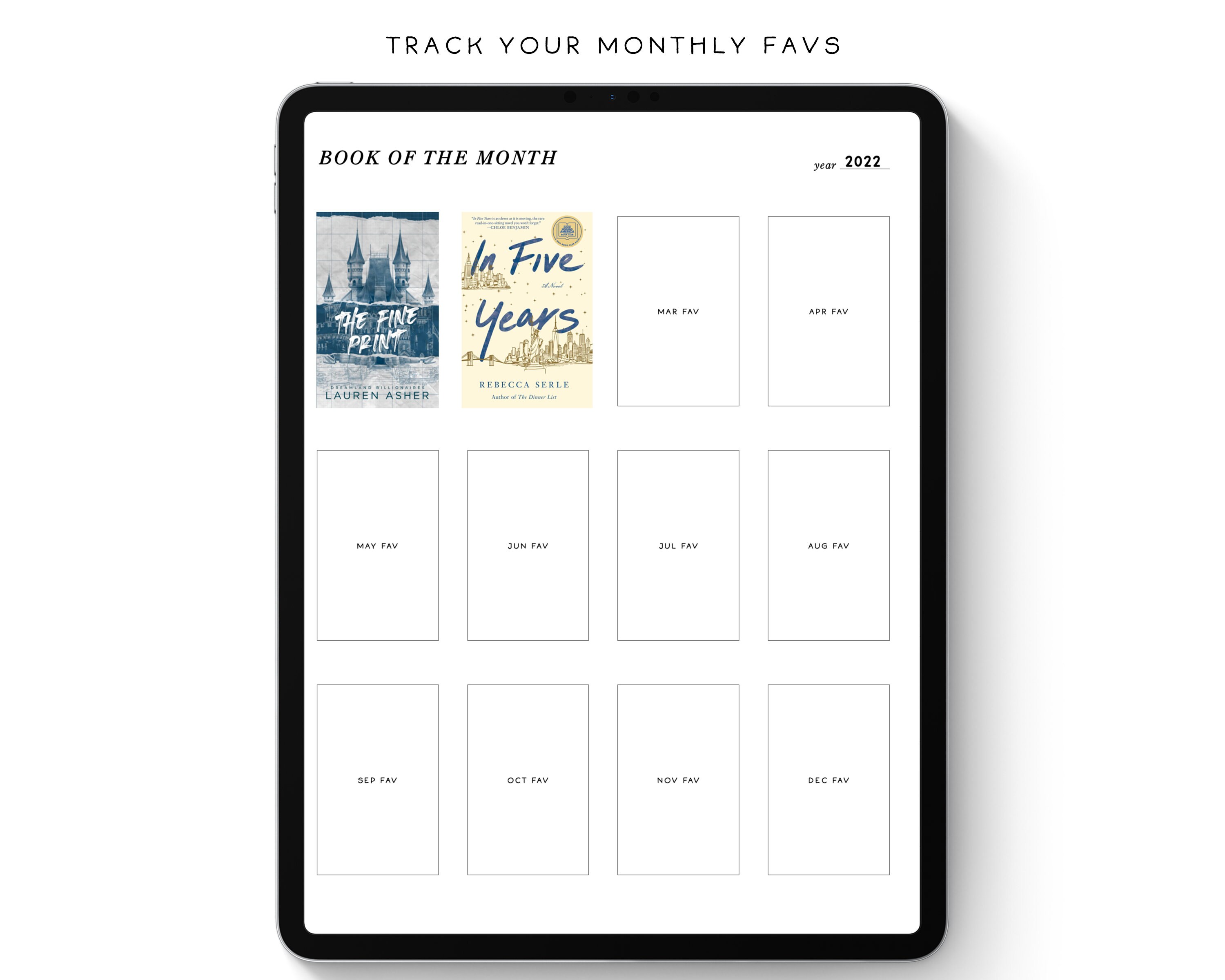 The Book Club Digital Reading Journal Book Reviews Reading - Etsy UK