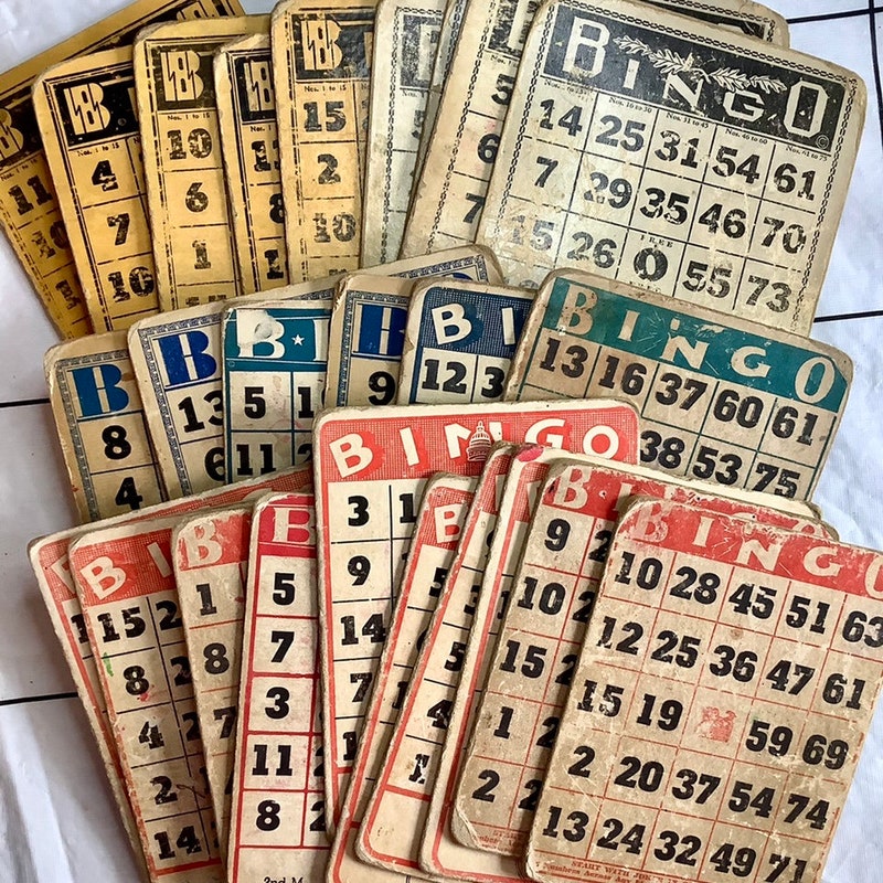 Vintage Bingo Cards - Etsy