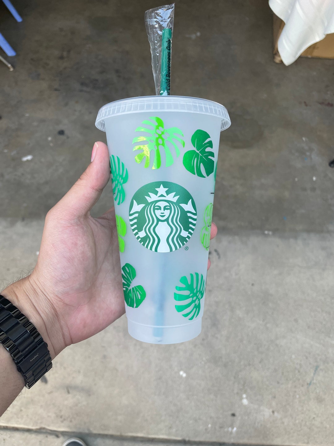 Starbucks Reusable Cold Cup Monstera - Etsy