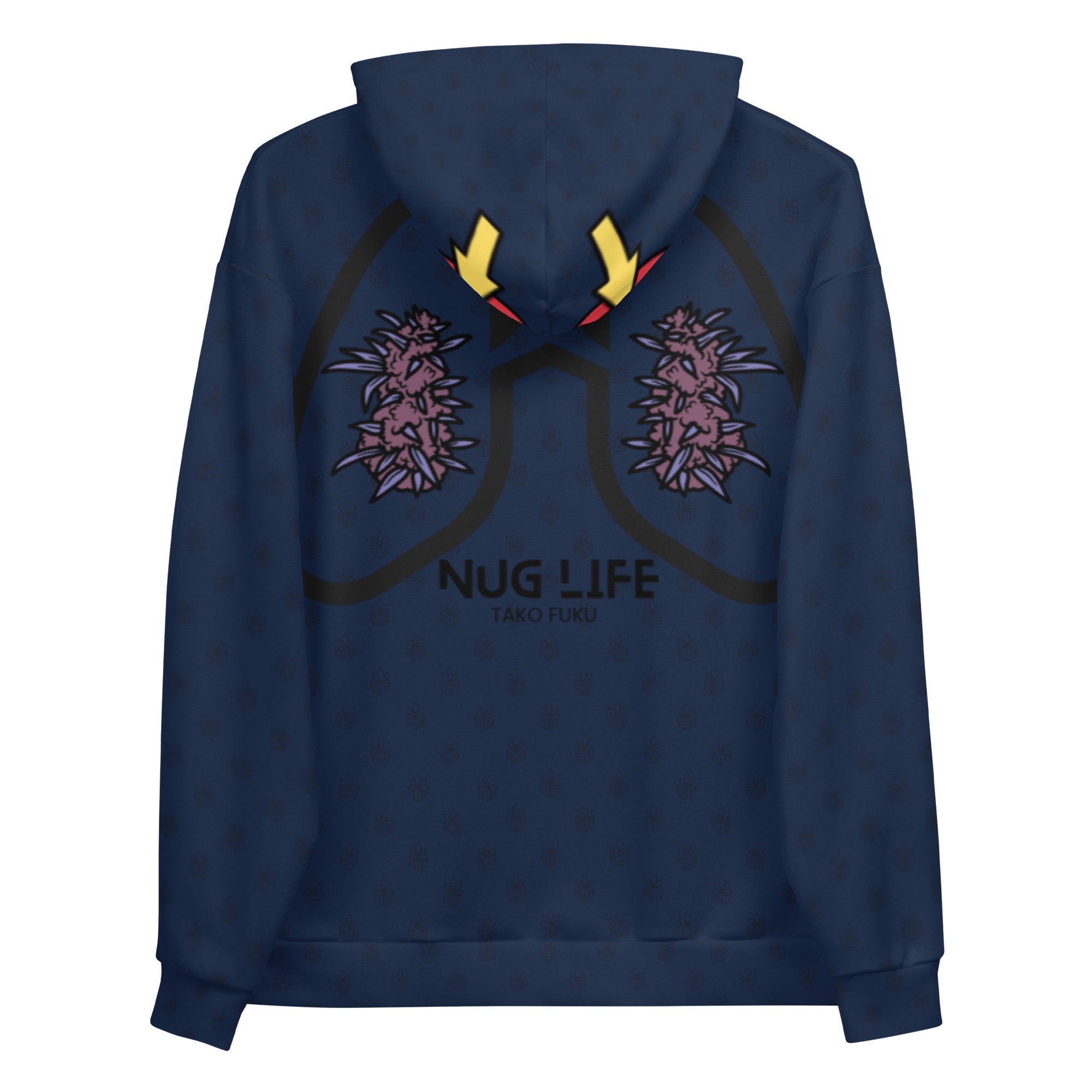 Nug Life Happy Mind Graphic Canna Leaf Pattern Unisex Premium sold by ...