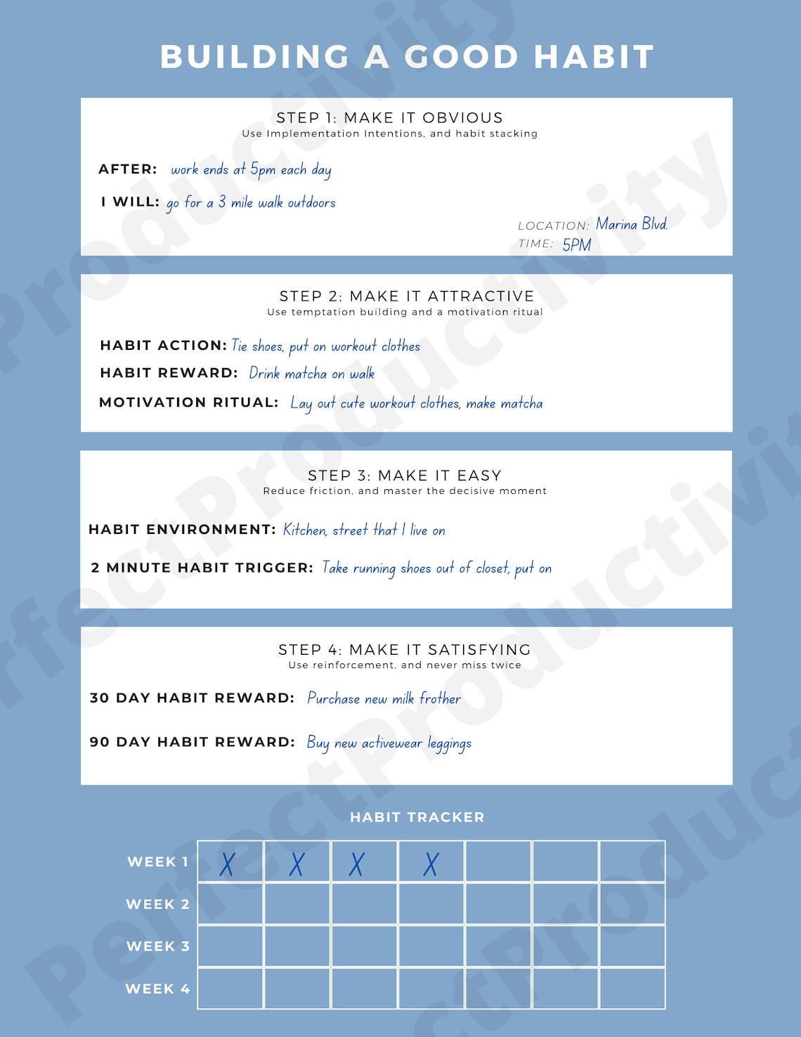 Atomic Habits Printable Starter Planner, Create Good Habits Template ...