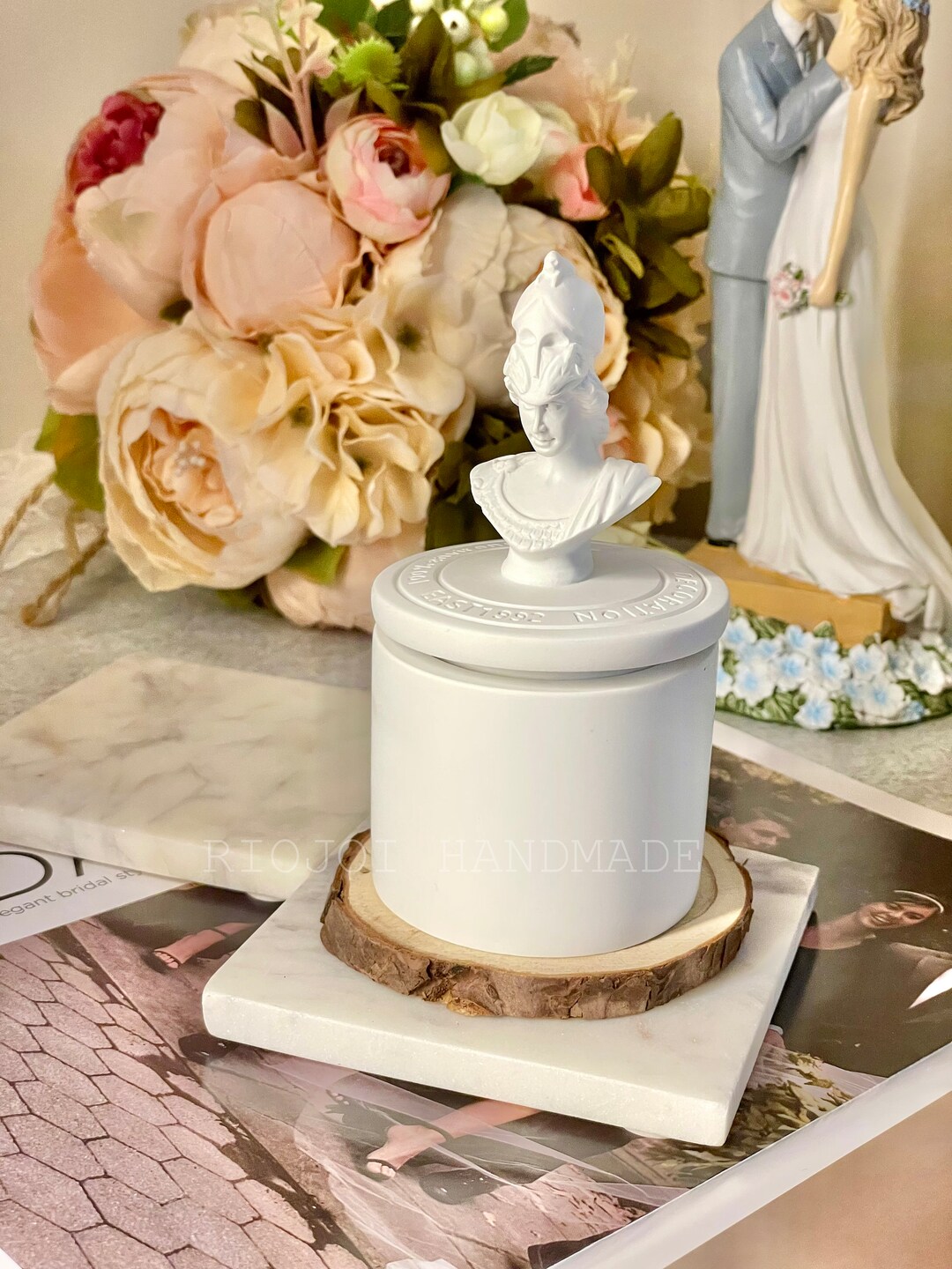 Athena Statue Candles Sculpture Soy Candles Greek Mythology Inspired ...