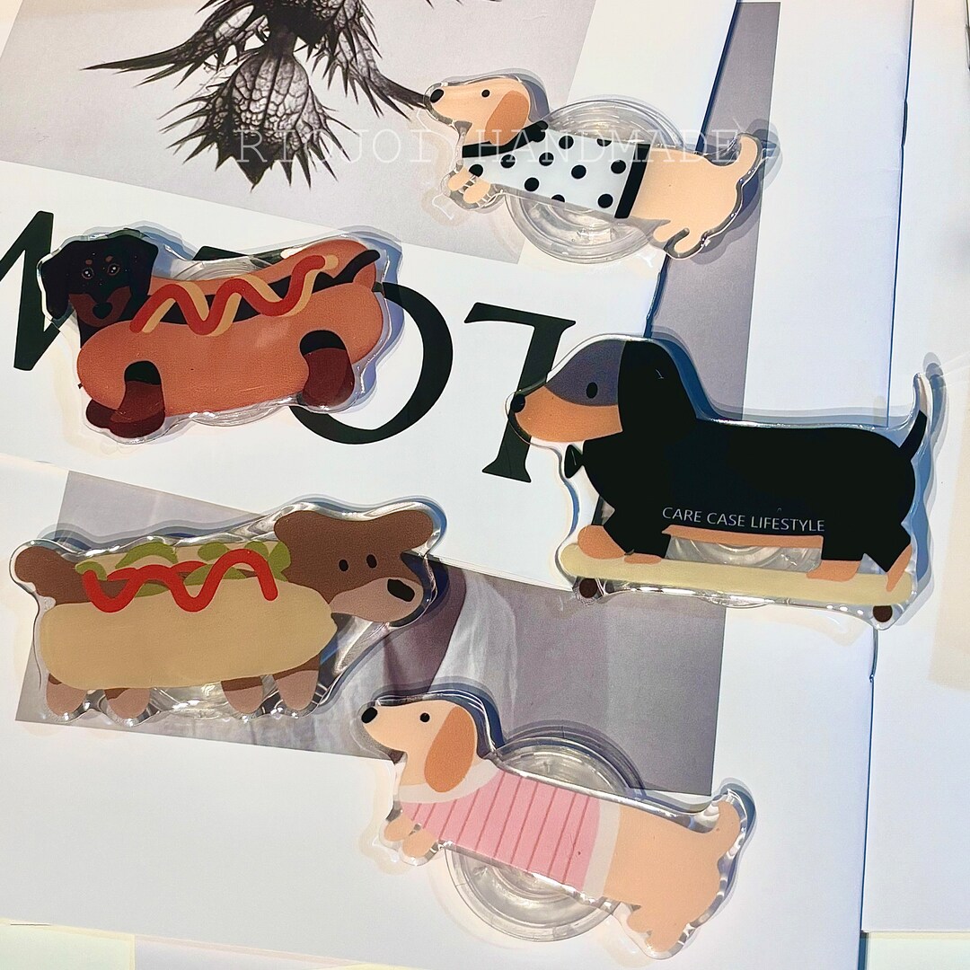 Perfect Gift for Dog Person Puppy Lover Griptok Cute Cartoon Phone Grip ...