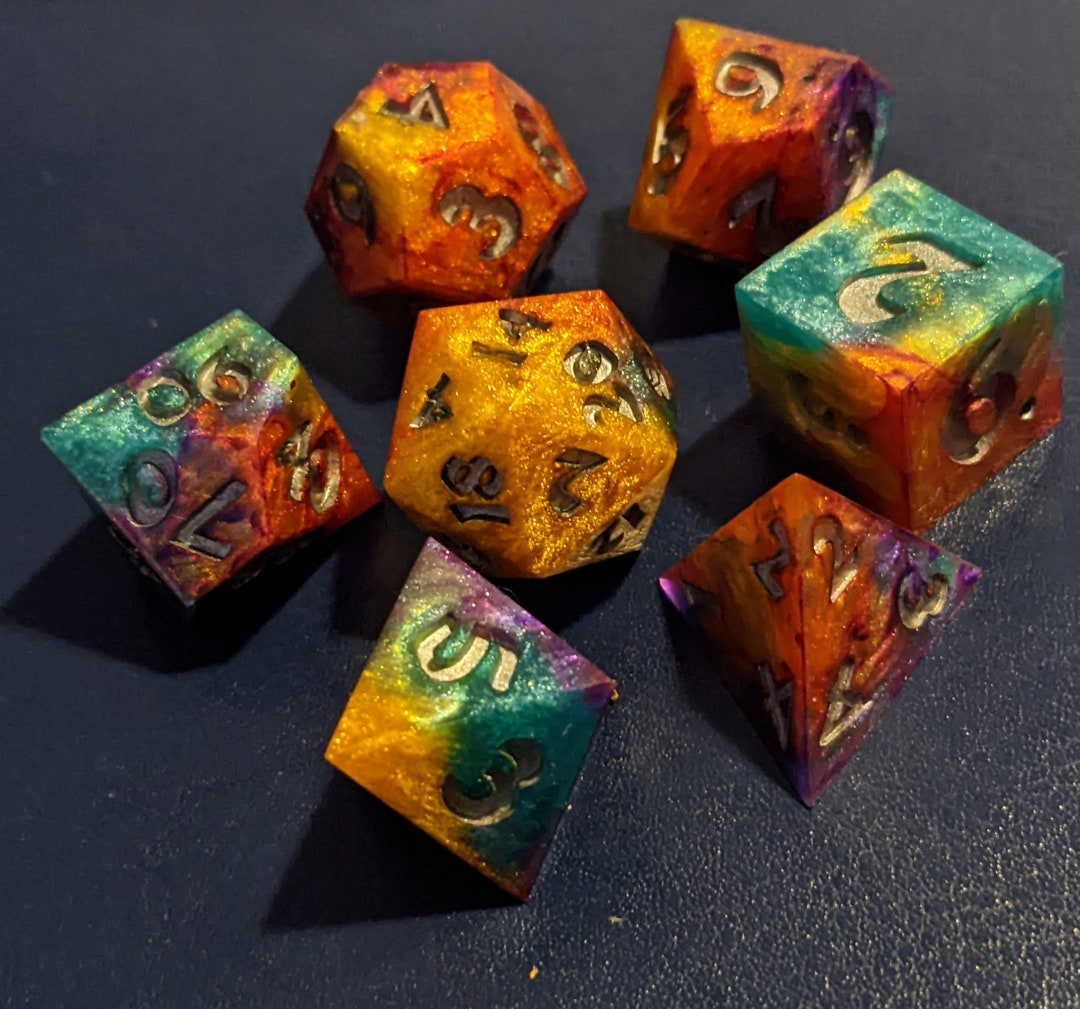 Carina Nebula handmade Resin Sharp-edge Polyhedral DND - Etsy