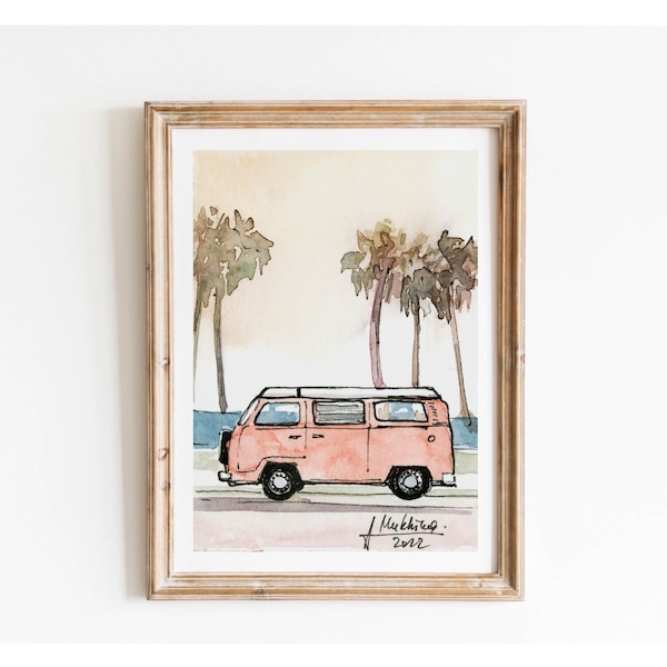 Volkswagen Painting - Etsy