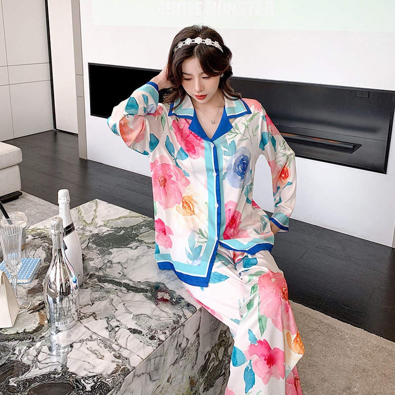 Softest Floral Silk Pajamas Set - Etsy