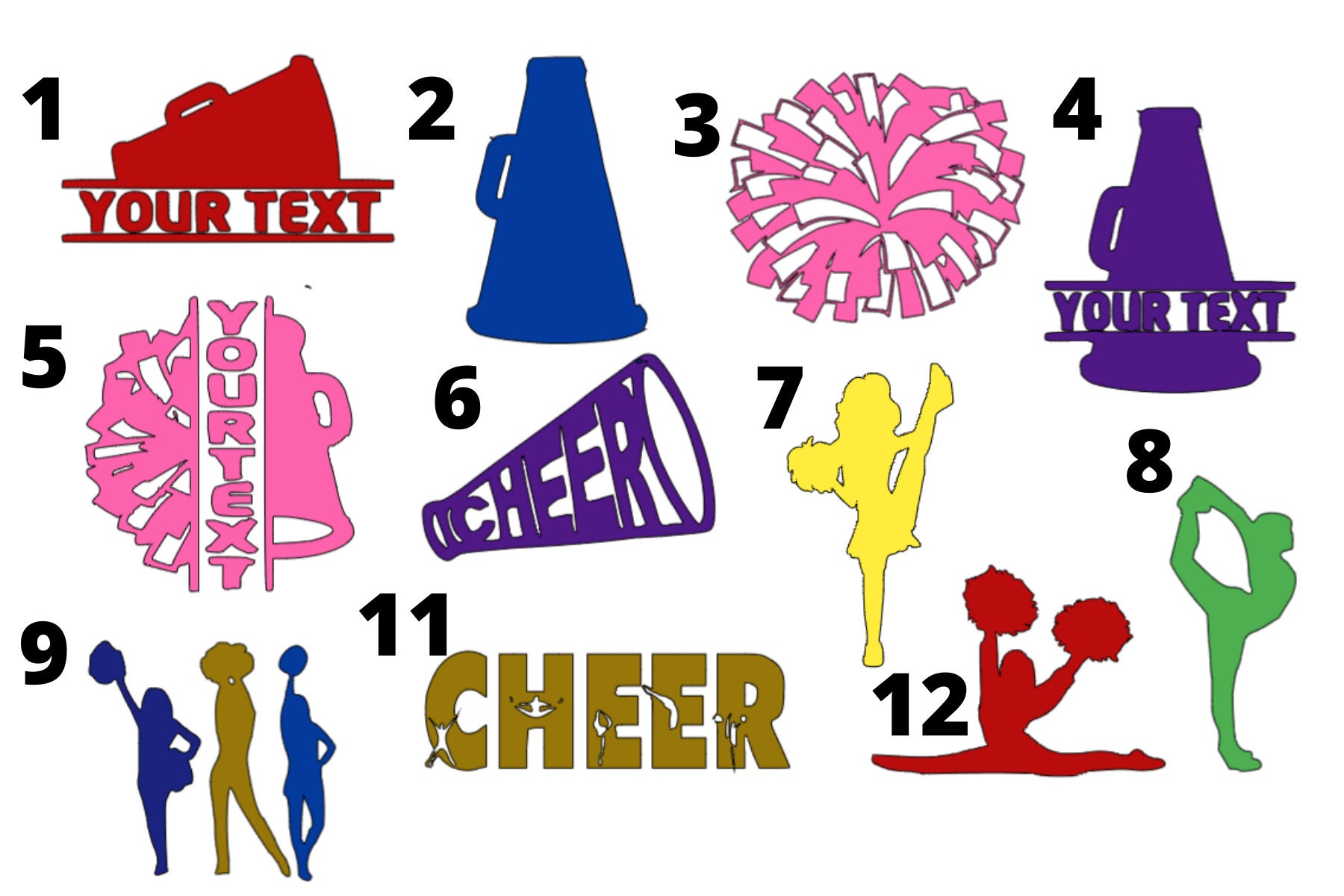 Custom Cheer Cheerleading Keychain, Round Acrylic Keychain ...