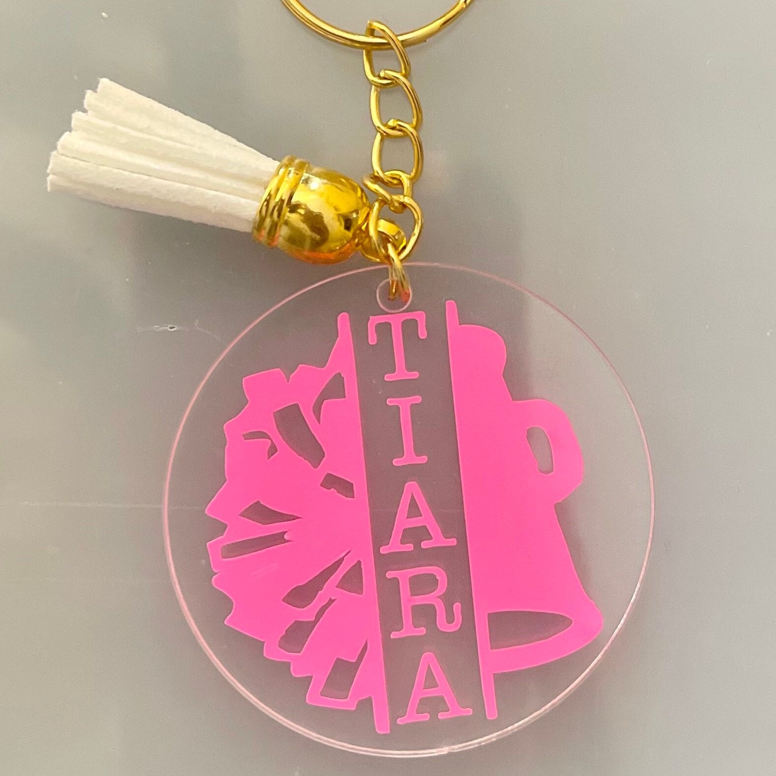 Custom Cheer Cheerleading Keychain, Round Acrylic Keychain ...