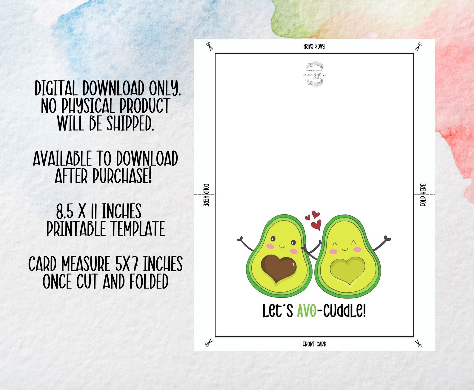 Let's Avo-cuddle Card Anniversary Card Card for Him Card for Her Pun ...