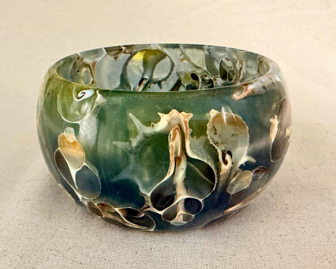 Seashell Epoxy Resin Vessel, Coastal Table Decor, Conversation Piece - Etsy