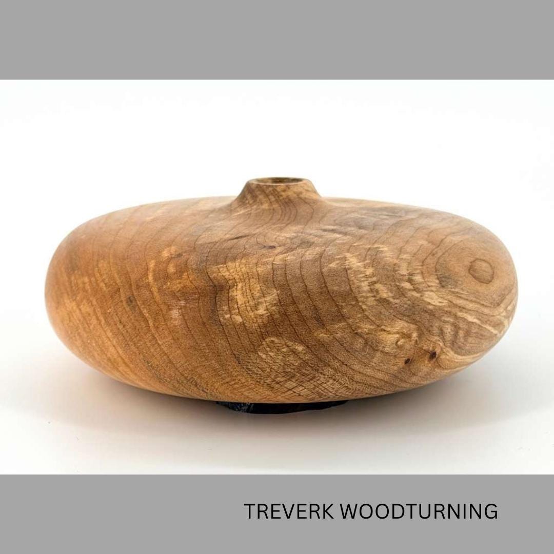 Figured Maple Closed Form | Hand-turned Wood Art Vessel | Organic ...