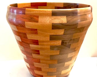 Beautiful Walnut Vessel With Dark Epoxy Veining - Etsy