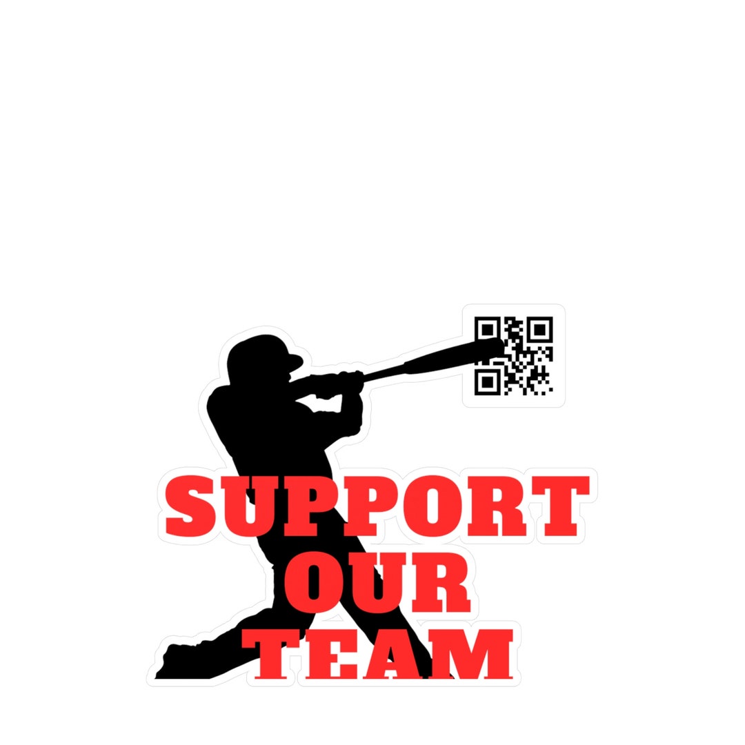 Custom Baseball, QR Code, Car Decal, Window Decal, Fundraiser, Baseball ...