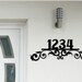 Personalized Scroll House Numbers Metal Sign - Etsy
