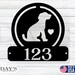 Dog Address Sign Dog Metal Sign Metal Dog Decor Dog - Etsy