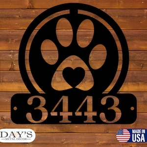 Dog Address Sign Dog Metal Sign Metal Dog Decor Dog - Etsy